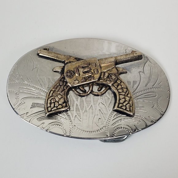 Vintage | Accessories | Vintage Double Crossed Gun Pistols Cowgirl ...